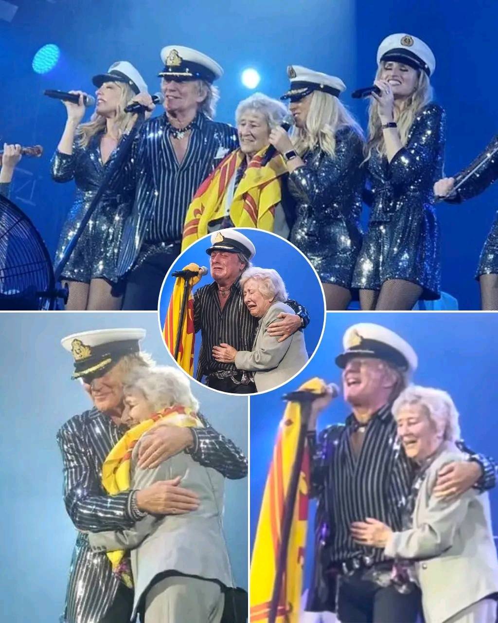 Rod Stewart, 78, Brings His 94-Year-Old Sister Onstage for a Surprise Duet at Edinburgh Castle ...