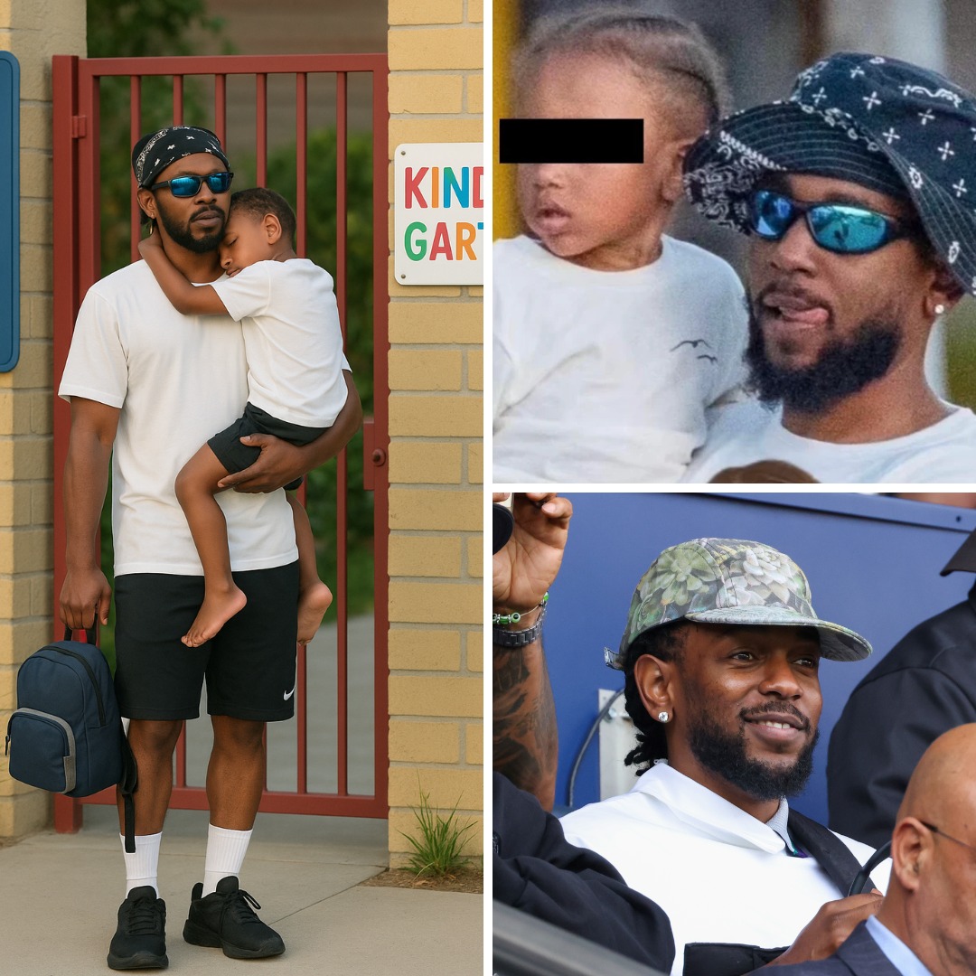 Kendrick Lamar took his son Unoch to school before continuing on his ...